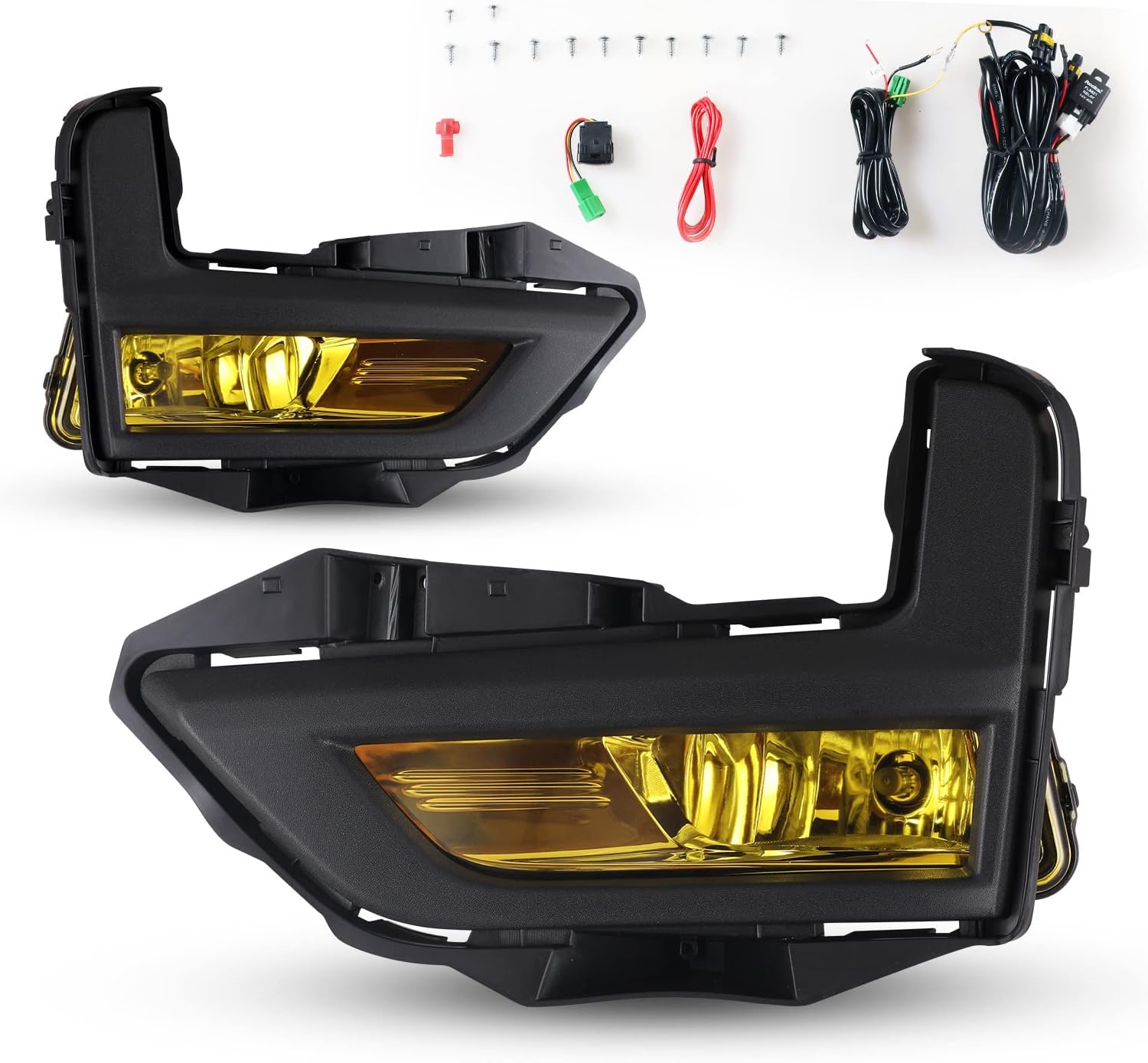 1 Pair Fog Lights Assembly for 2017 2018 2019 2020 Nissan Rogue,Yellow ...