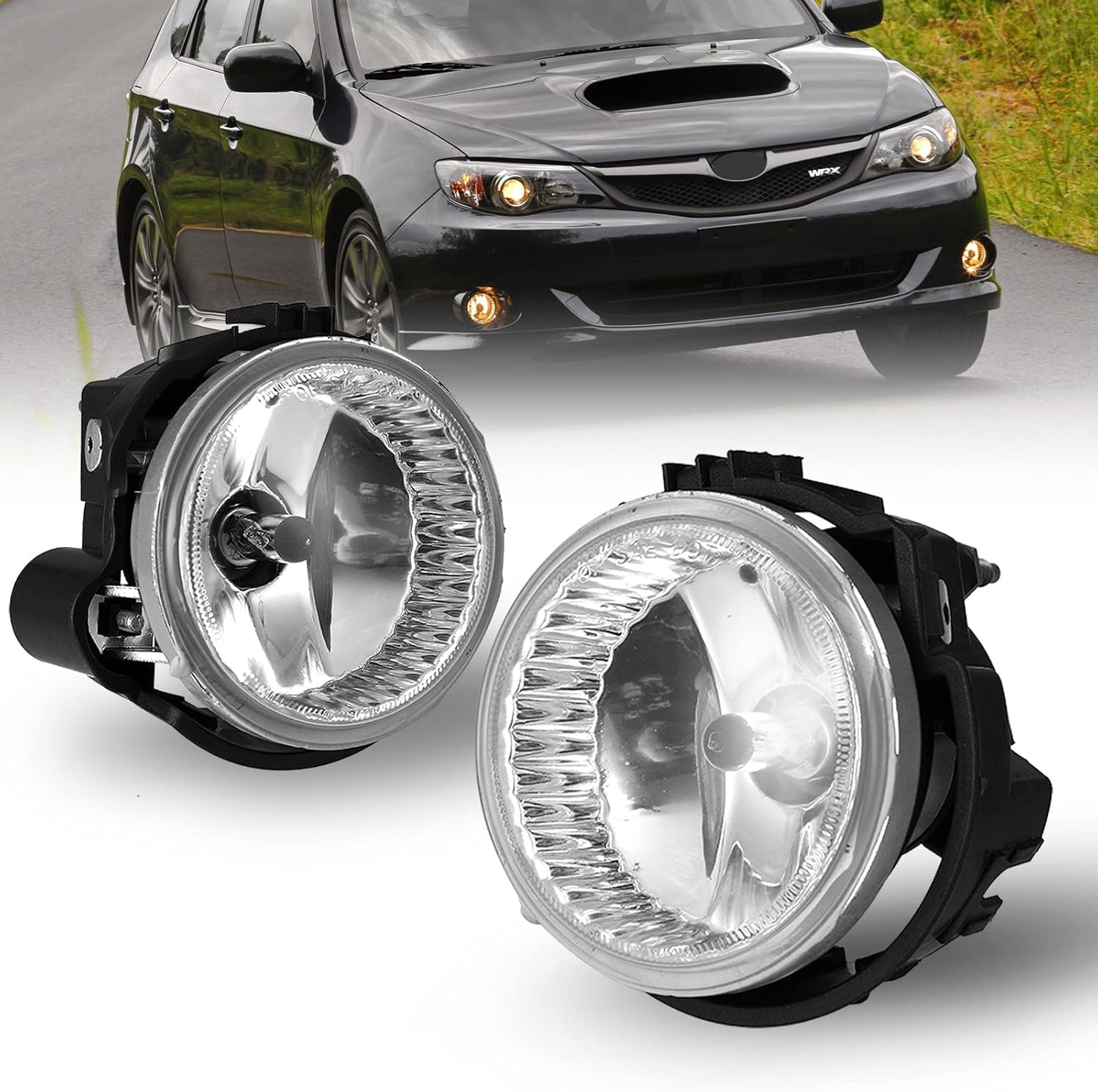 1 Pair Fog Lights Assembly for Subaru [Forester 2009 2010 2011 2012 ...
