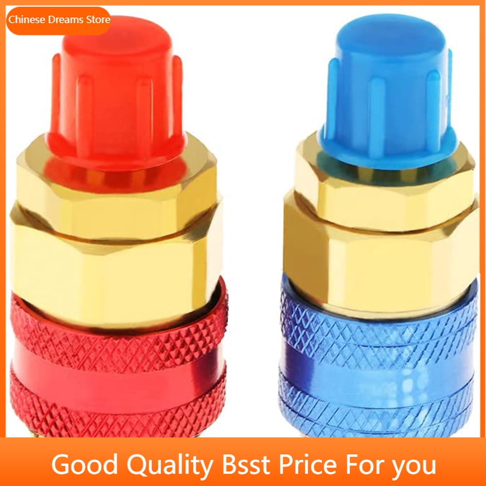 1 Pair Freon R134A H/L Auto Car Quick Coupler Connector Adapters Air ...