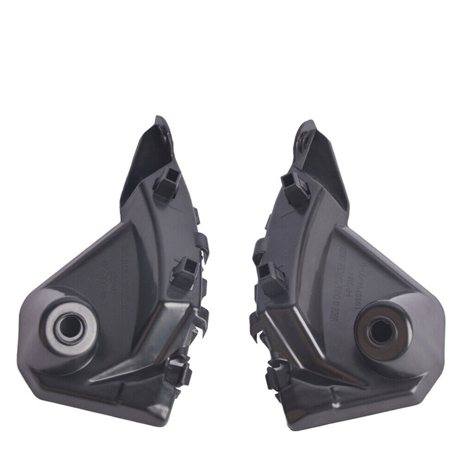 1 Pair Front Bumper Bracket Black ABS Middle Holder Replacement Fit For ...