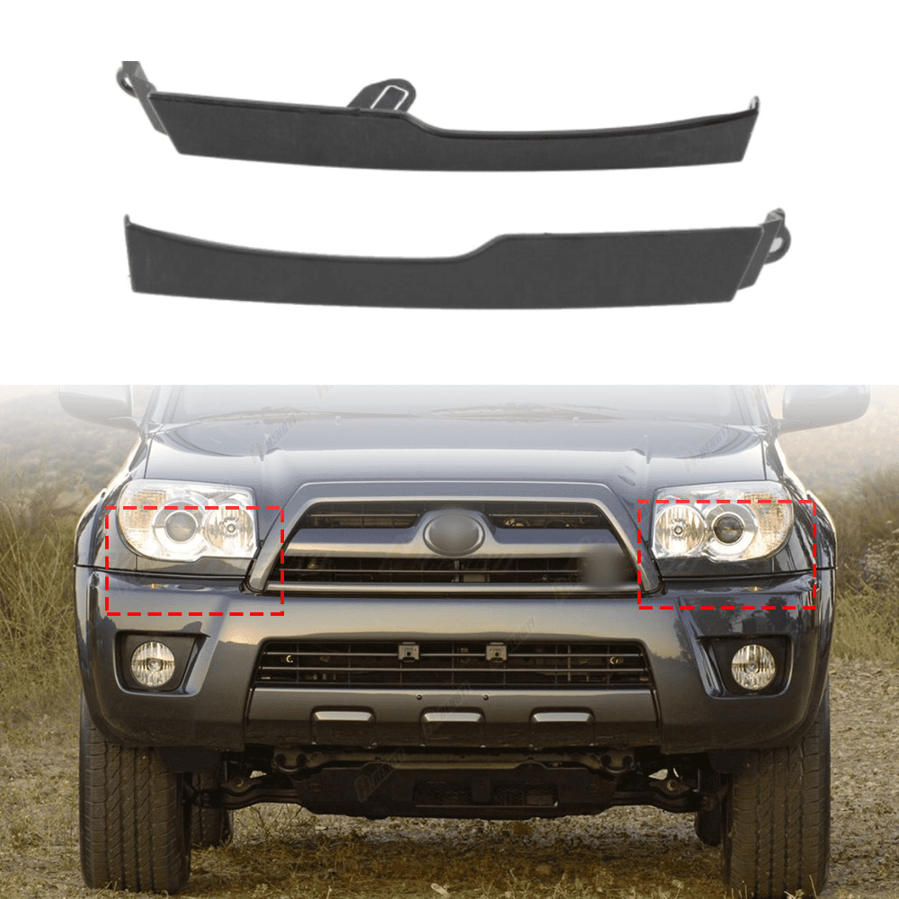 1 Pair Front Bumper Grille for Toyota 4Runner 2006-2009 Front Headlight ...