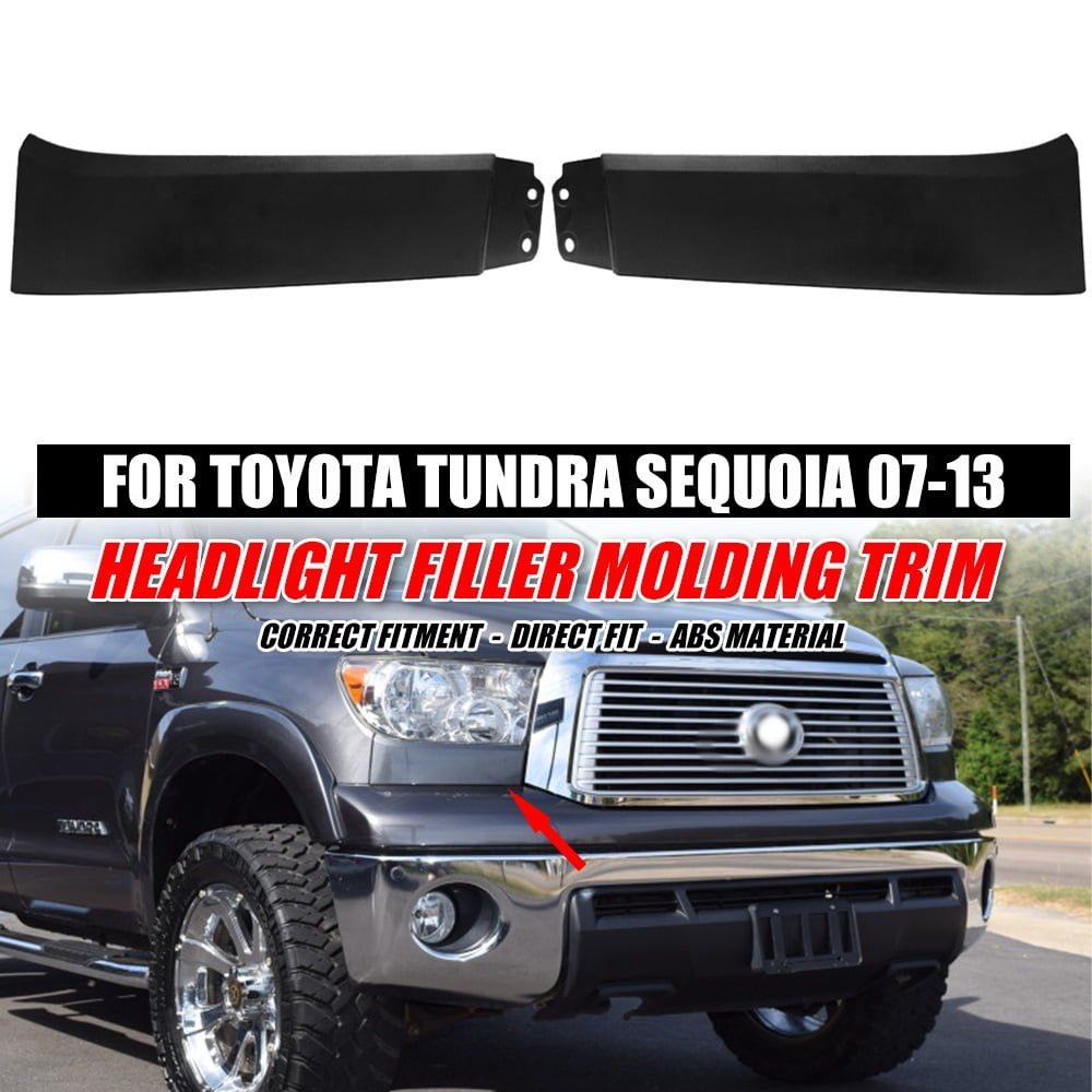 1 Pair Front Bumper Grille for Toyota Tundra 2007-2013 / Sequoia 2008 ...