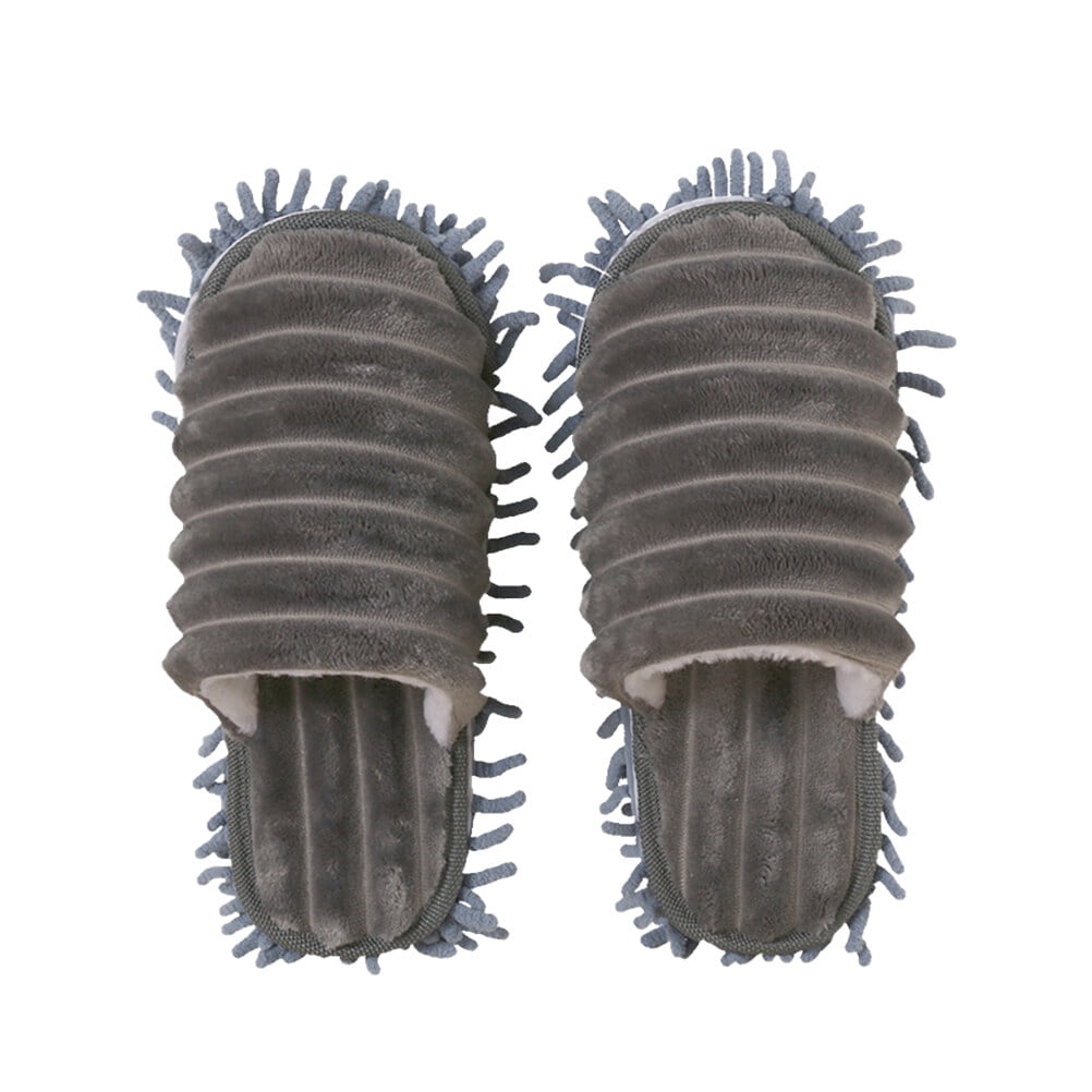 HOOWIFFY Unisex Cleaning Slippers Comfortable Chenille 1 Pair - Walmart.com