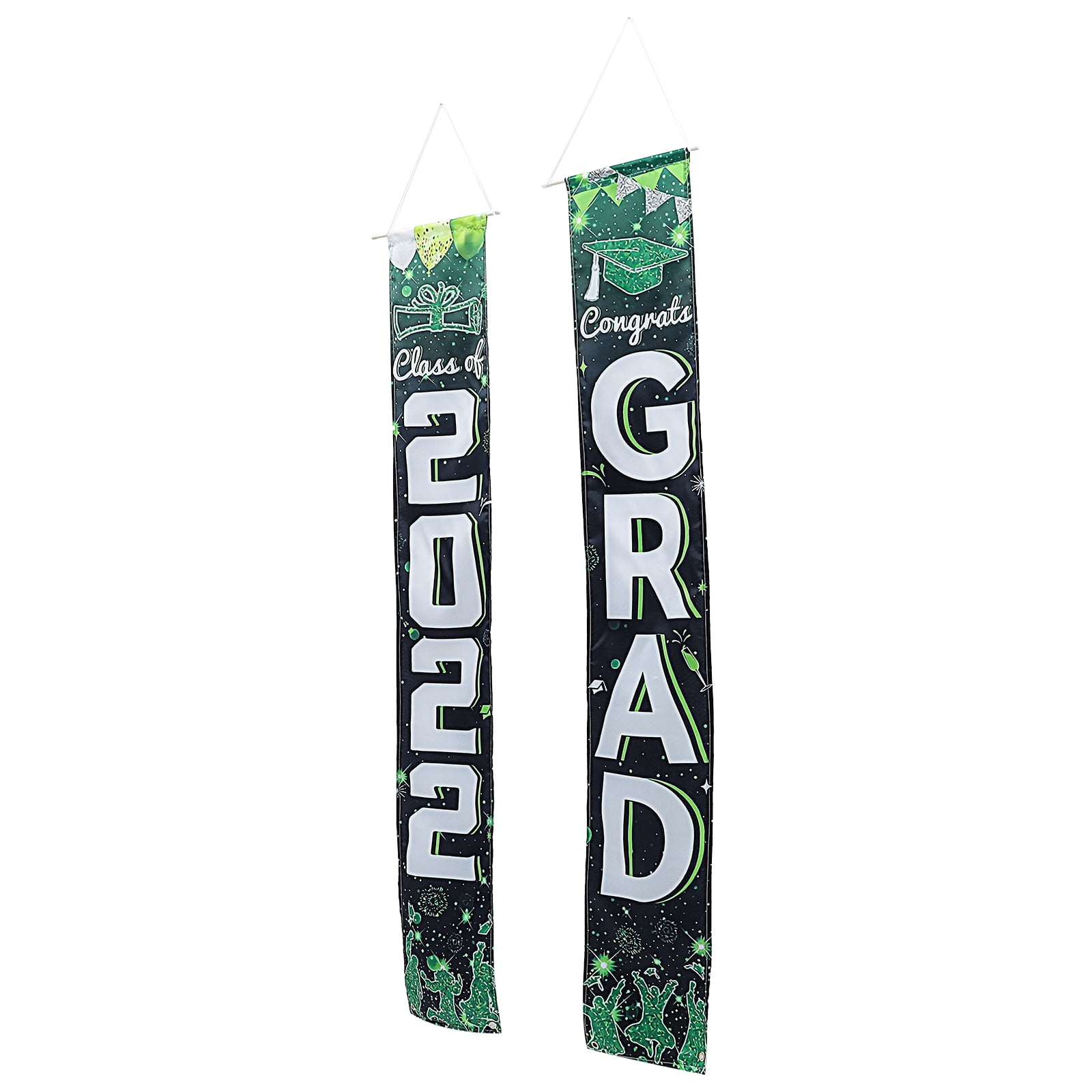 1 Pair Graduation Themed Door Banner Front Door Hanging Banner Grad ...