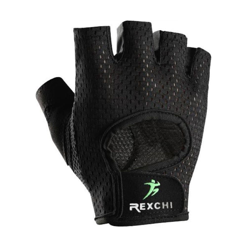 1 Pair Gym Fitness Half Finger Gloves Breathable Mesh Power Weight ...