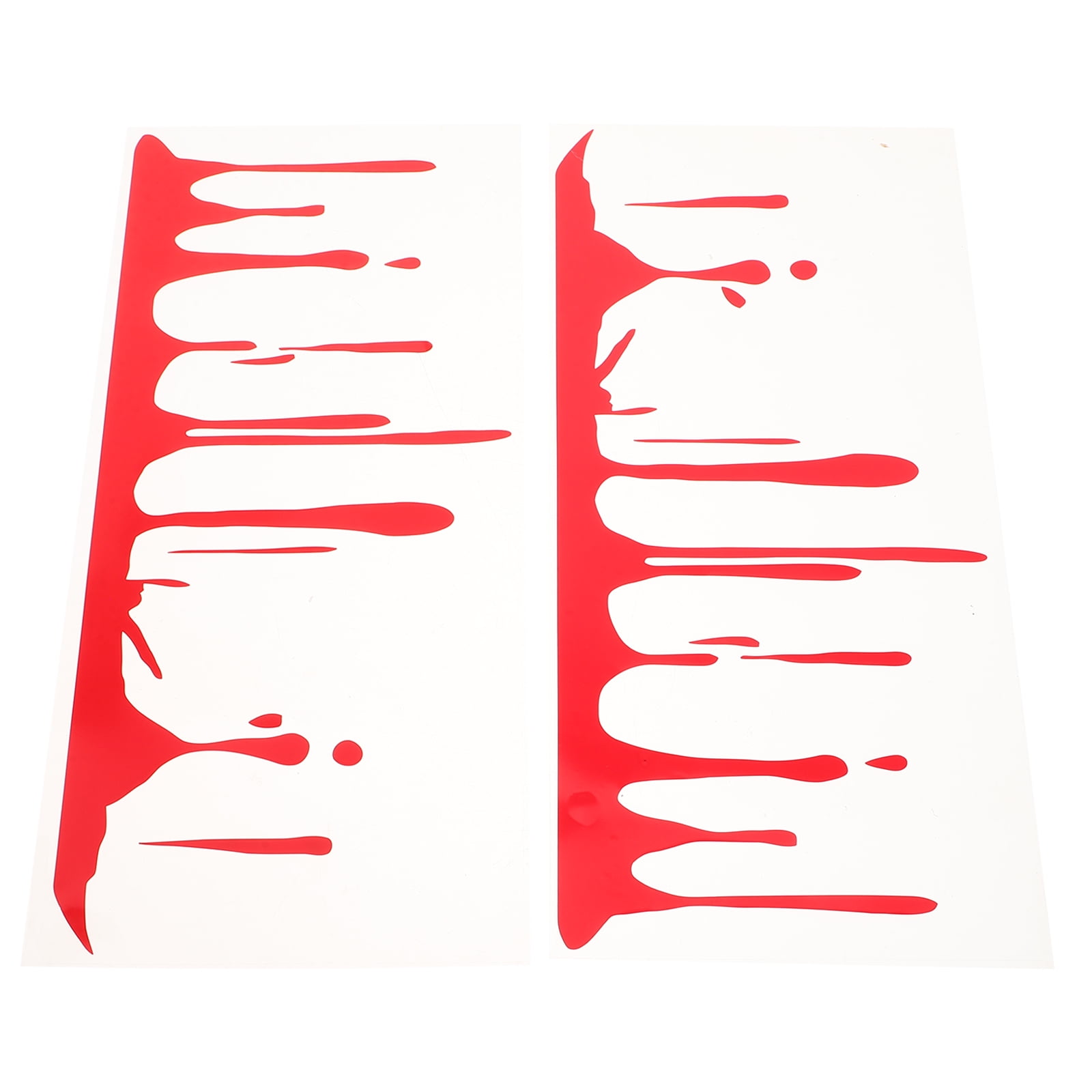 Creepy Car Stickers with Dripping Blood Effect for Halloween Decor Red ...