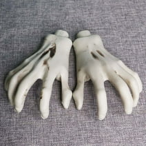 1 Pair Halloween Skeleton Hands Plastic Hand, Skull Claw Skeleton Model ...
