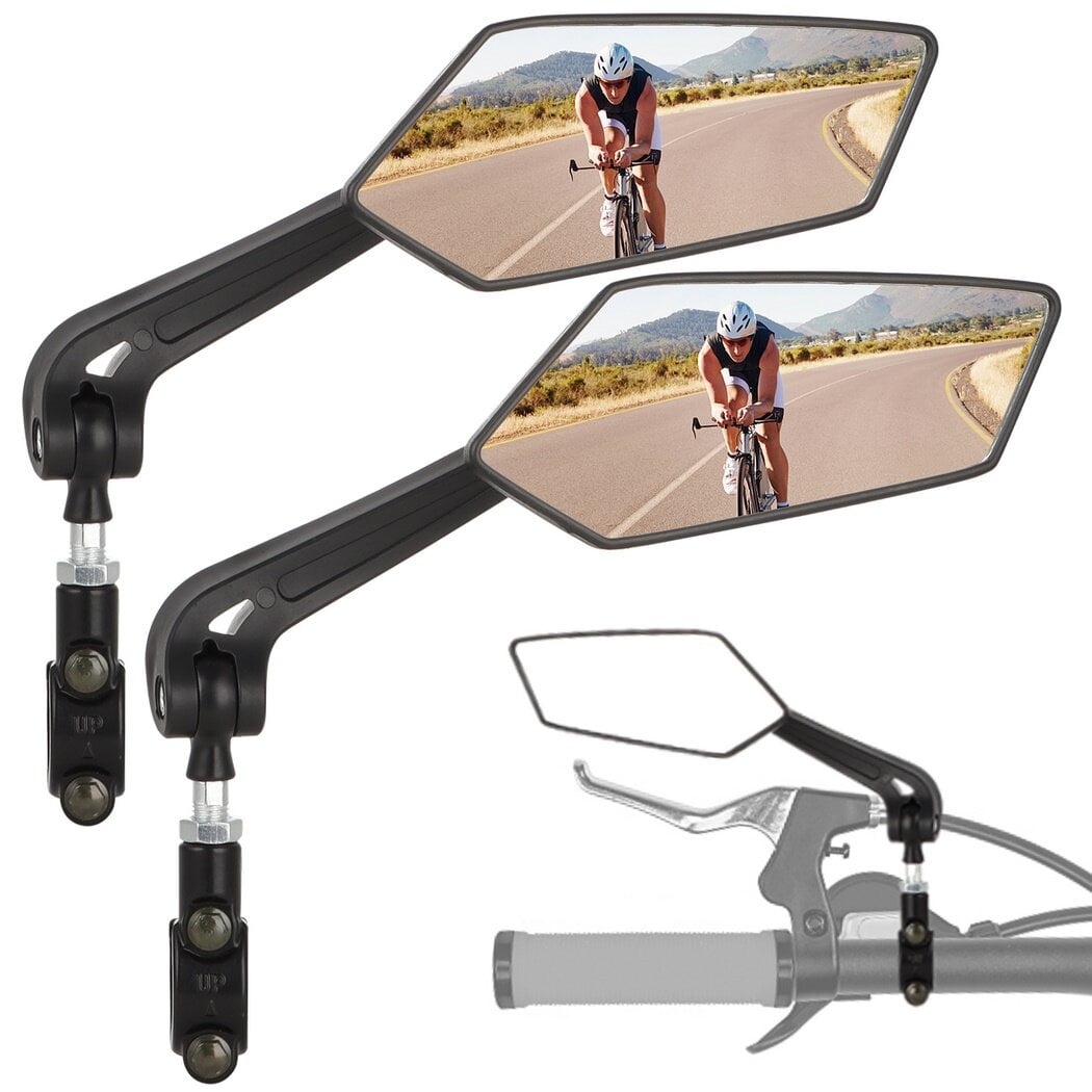 1 Pair Handlebar Bike Mirrors, Rearview Bike Mirror, Bicycle Safe ...