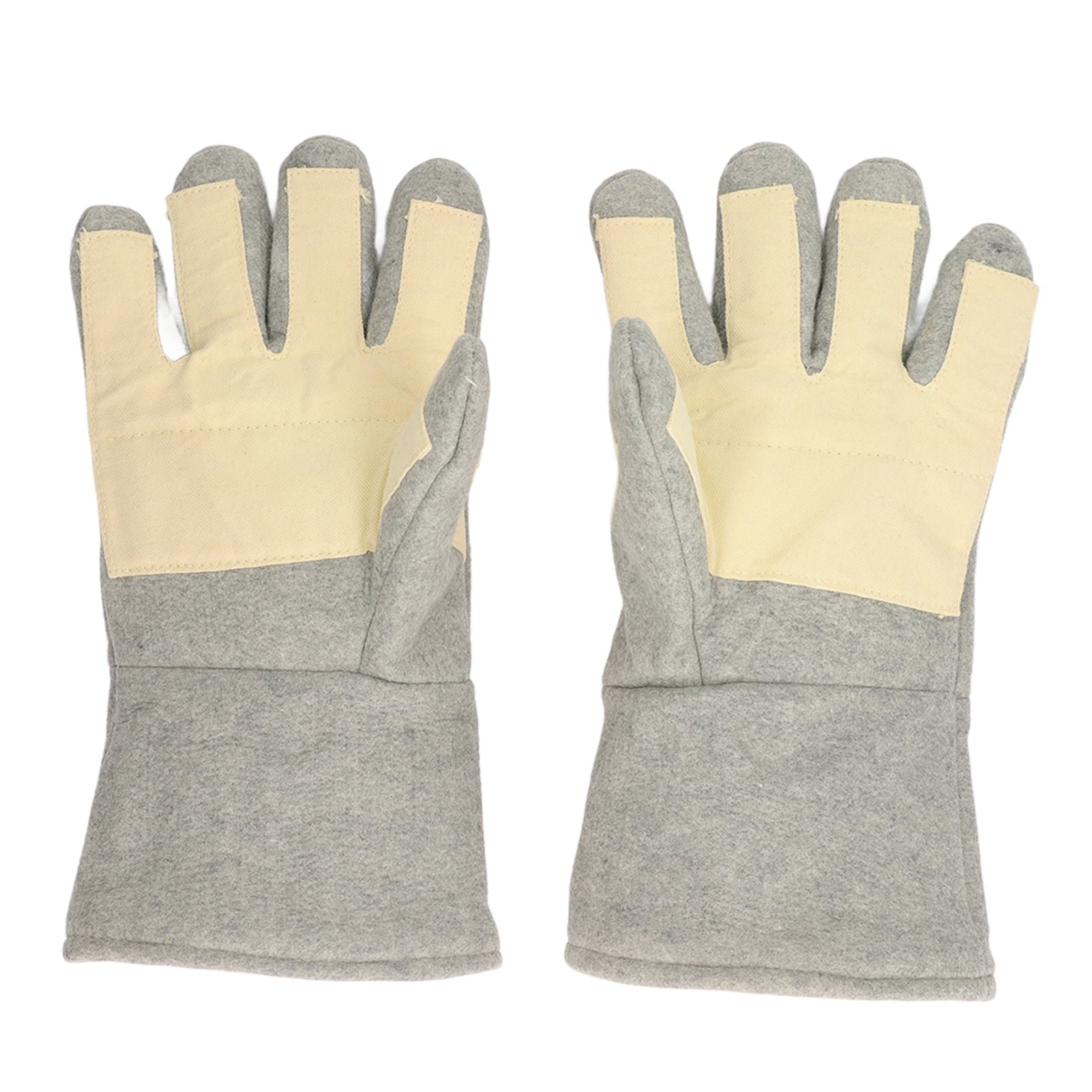 1 Pair Heat Resistant Gloves Separate Fingers Hot Proof Mitts Tool for ...