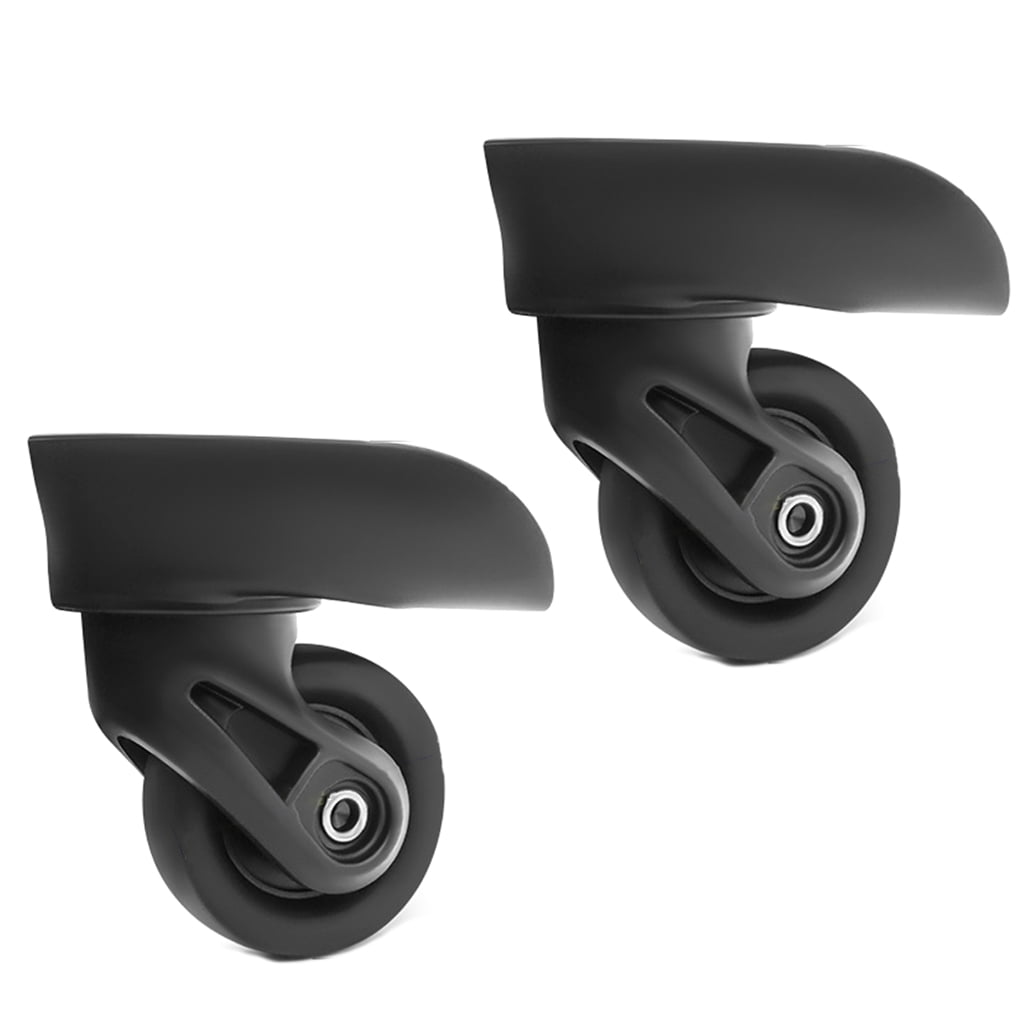 1 Pair Heavy Duty Luggage Wheel Replacement Trolley Casters 360 Degree ...