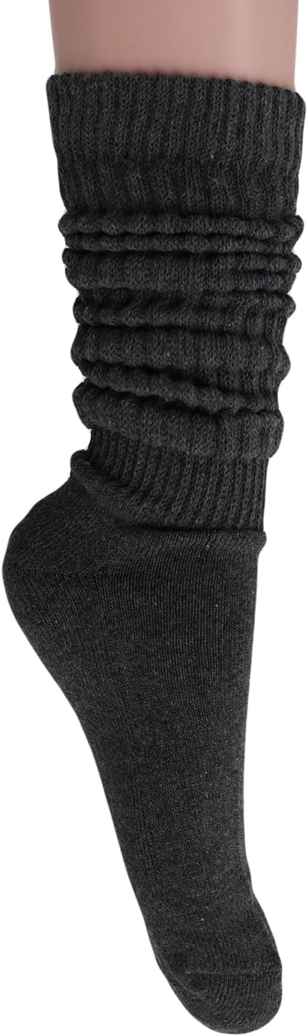 1 Pair Heavy Slouch Socks for Women Shoe Size 5-10 (Anthracite) from ...