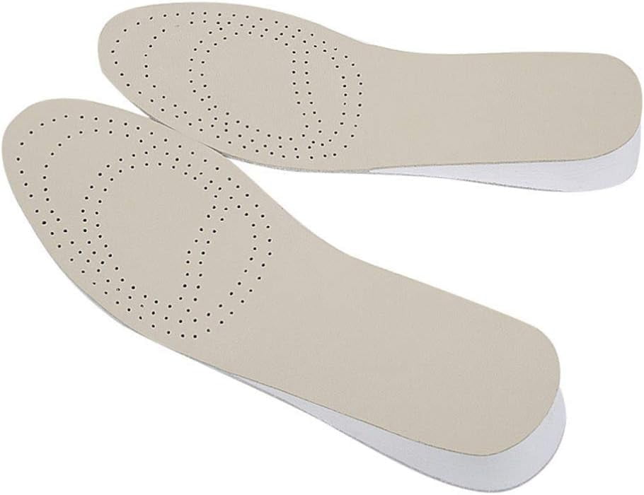 1 Pair Height Insoles Height Increasing Leather Shoe Lift Insoles ...