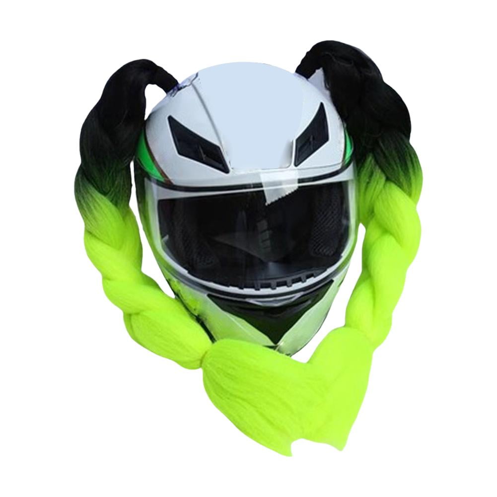 1 Pair Helmet Pigtail Motorcycle Helmet Ponytail,Hightail Hair ...