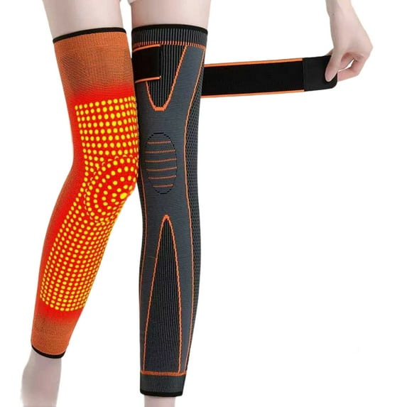 (1 Pair) Herbal Warming Knee Wrap with Adjustable Straps - Infused Leg ...