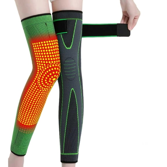 (1 Pair) Herbal Warming Knee Wrap with Adjustable Straps - Infused Leg ...