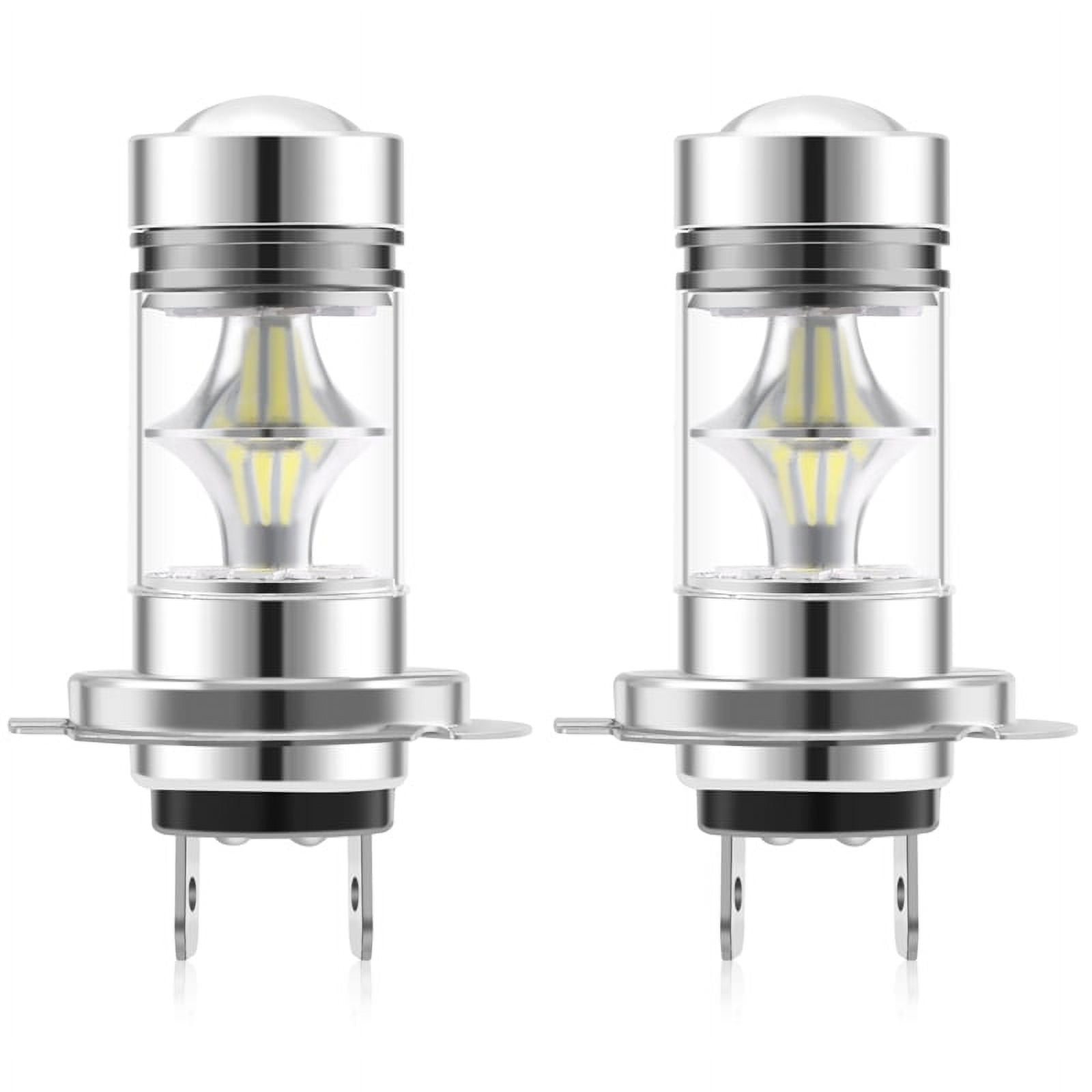1 Pair High Power LED H7 Bulb 100W 20LED Car Fog Light Lamp Headlights ...