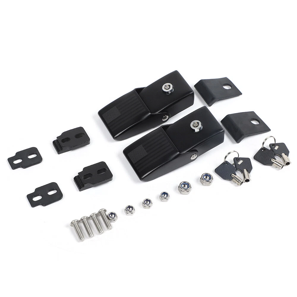 1 Pair Hood Latches Locking Hood Catch Kit Aluminum Alloy Hood Locks ...