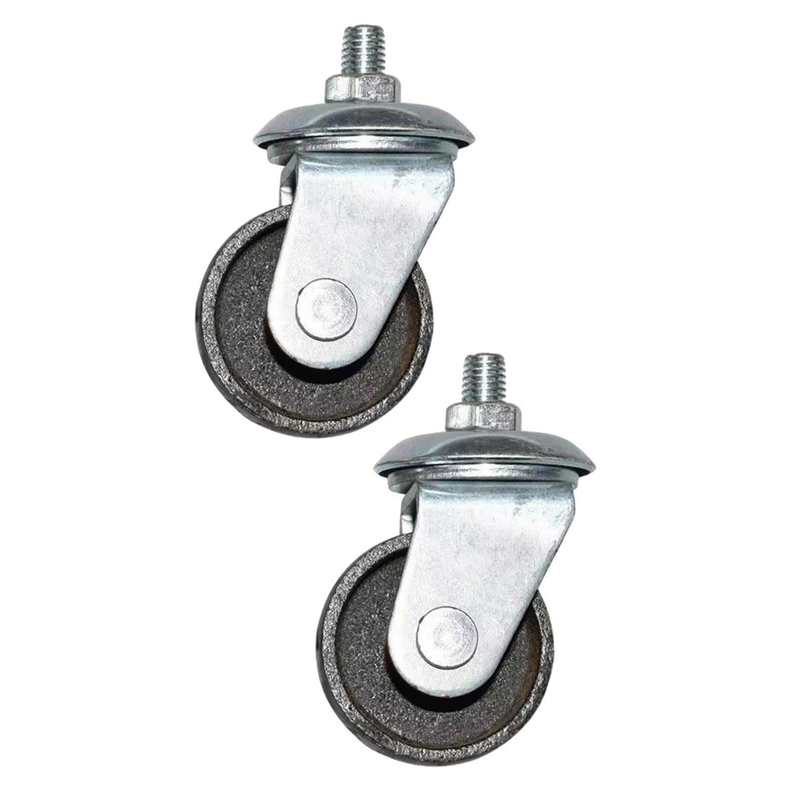 1 Pair Horizontal Jack Casters Boat Trailer Wheels Threaded 12mm Cast ...