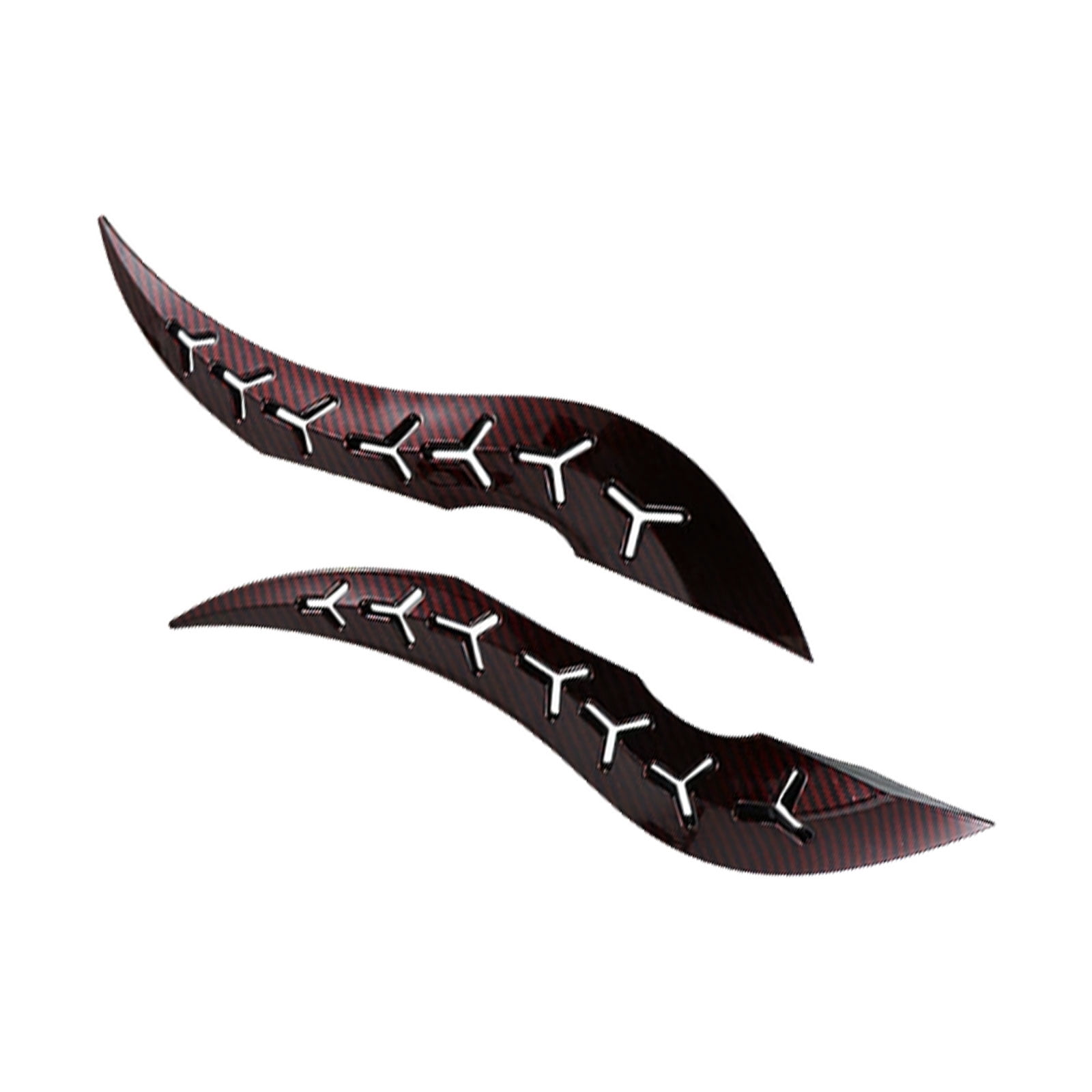 1 Pair Hydrographic Spoiler Fin Car Roof Decoration 3D Dragon Horn ...