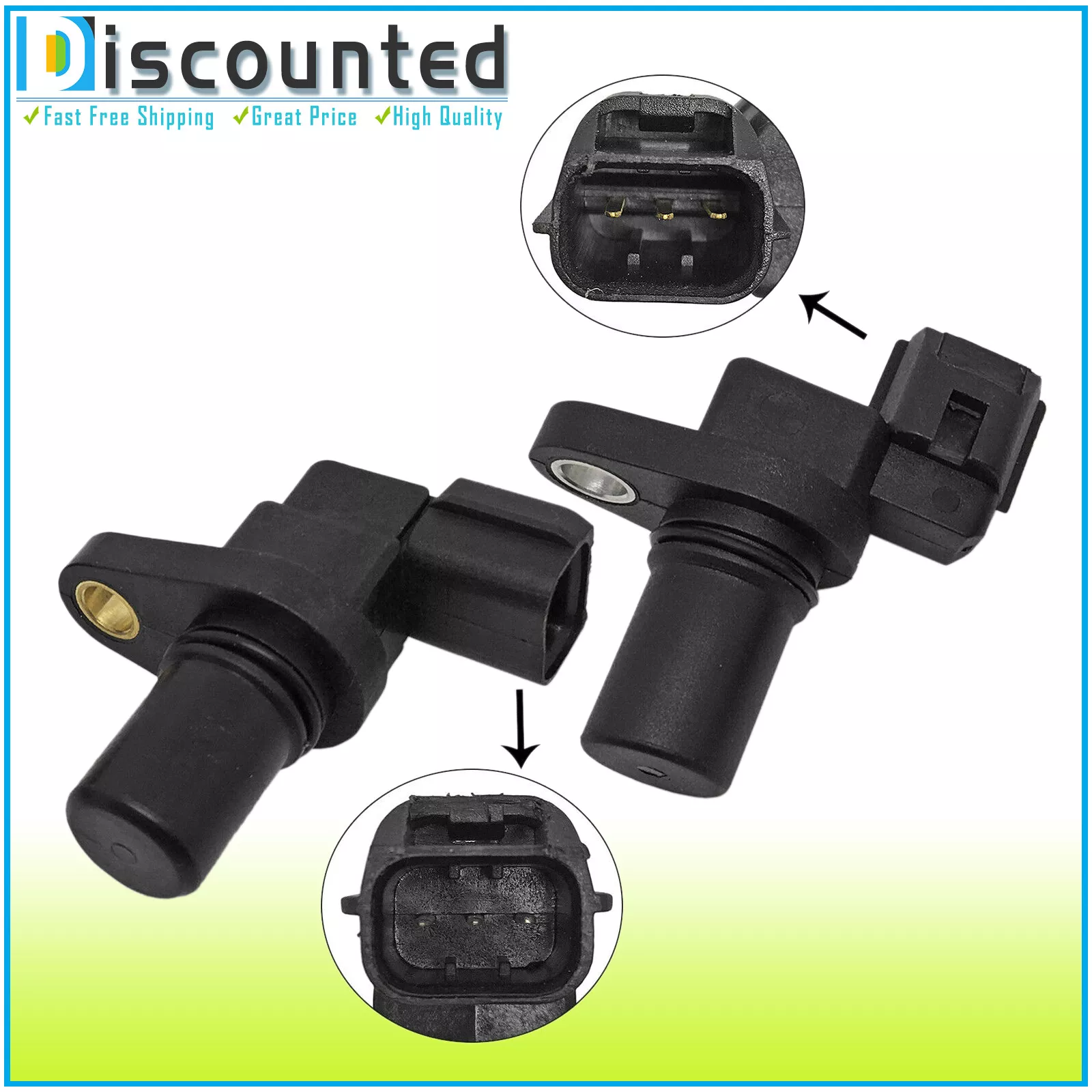1 Pair Input & Output Transmission Speed Sensor For Hyundai Kia 42620 ...