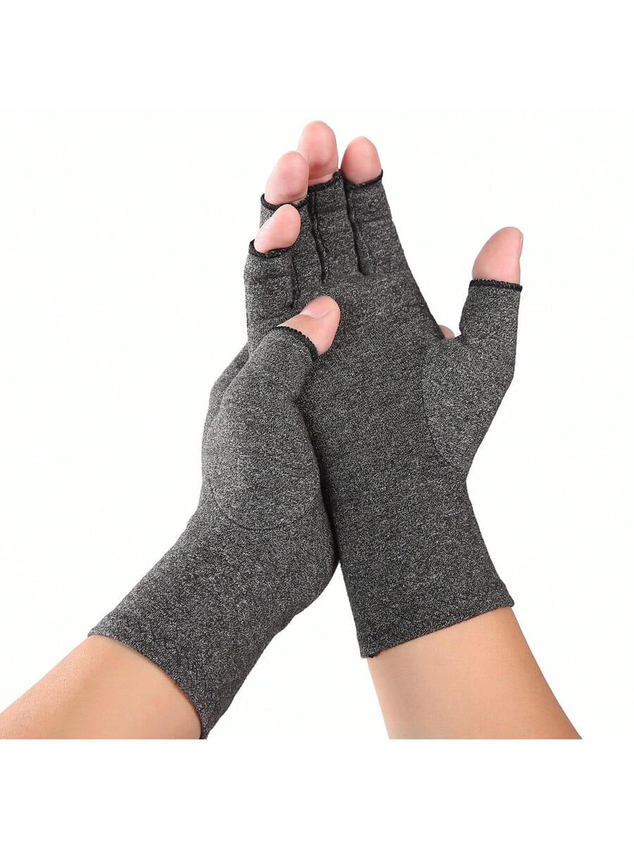 1 Pair Joint Compression Gloves, Anti-Slip Breathable Care Half-Finger ...
