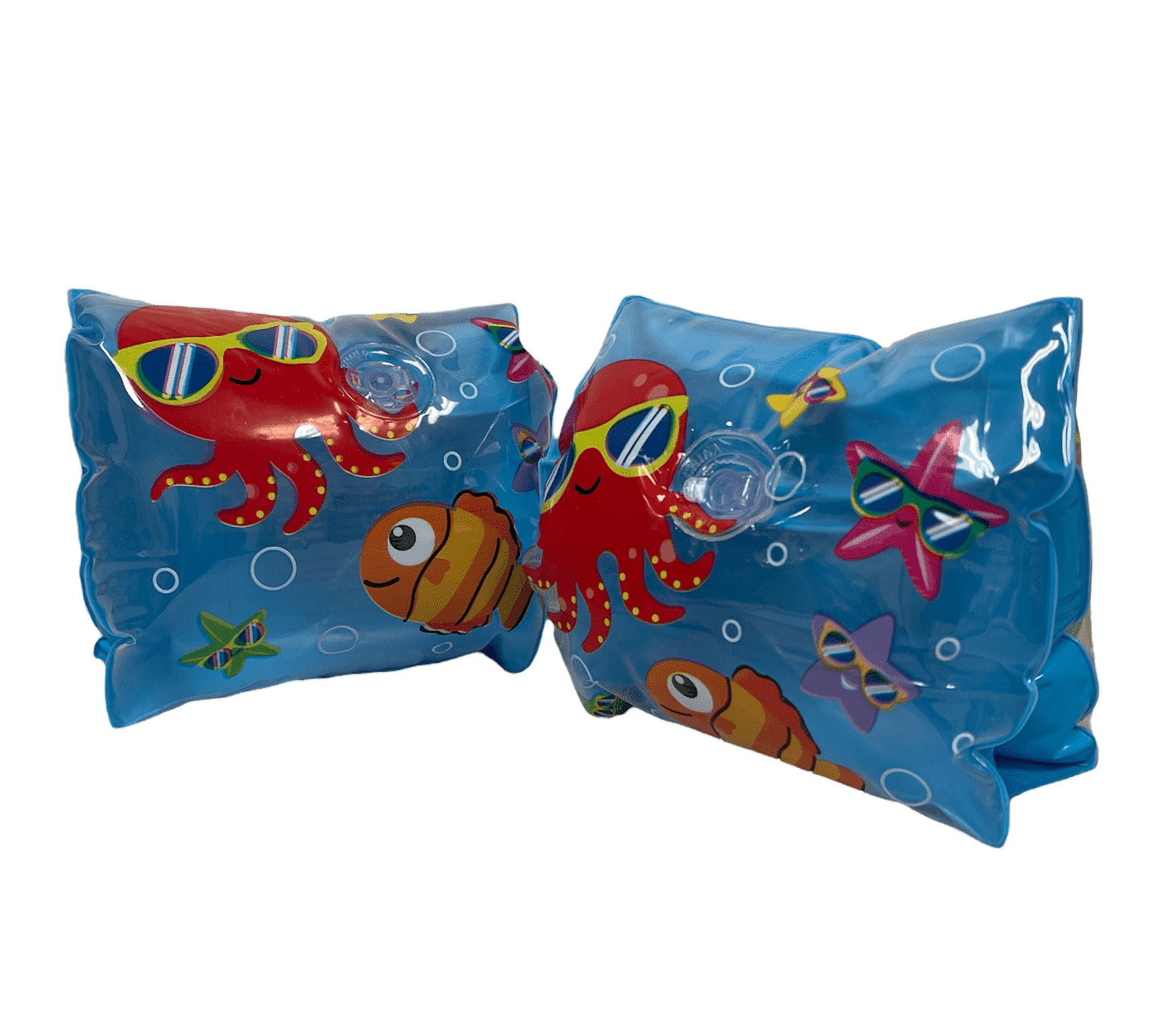 1 Pair Kids Children Swimming Arm Float Rings PVC Arm Floaties ...