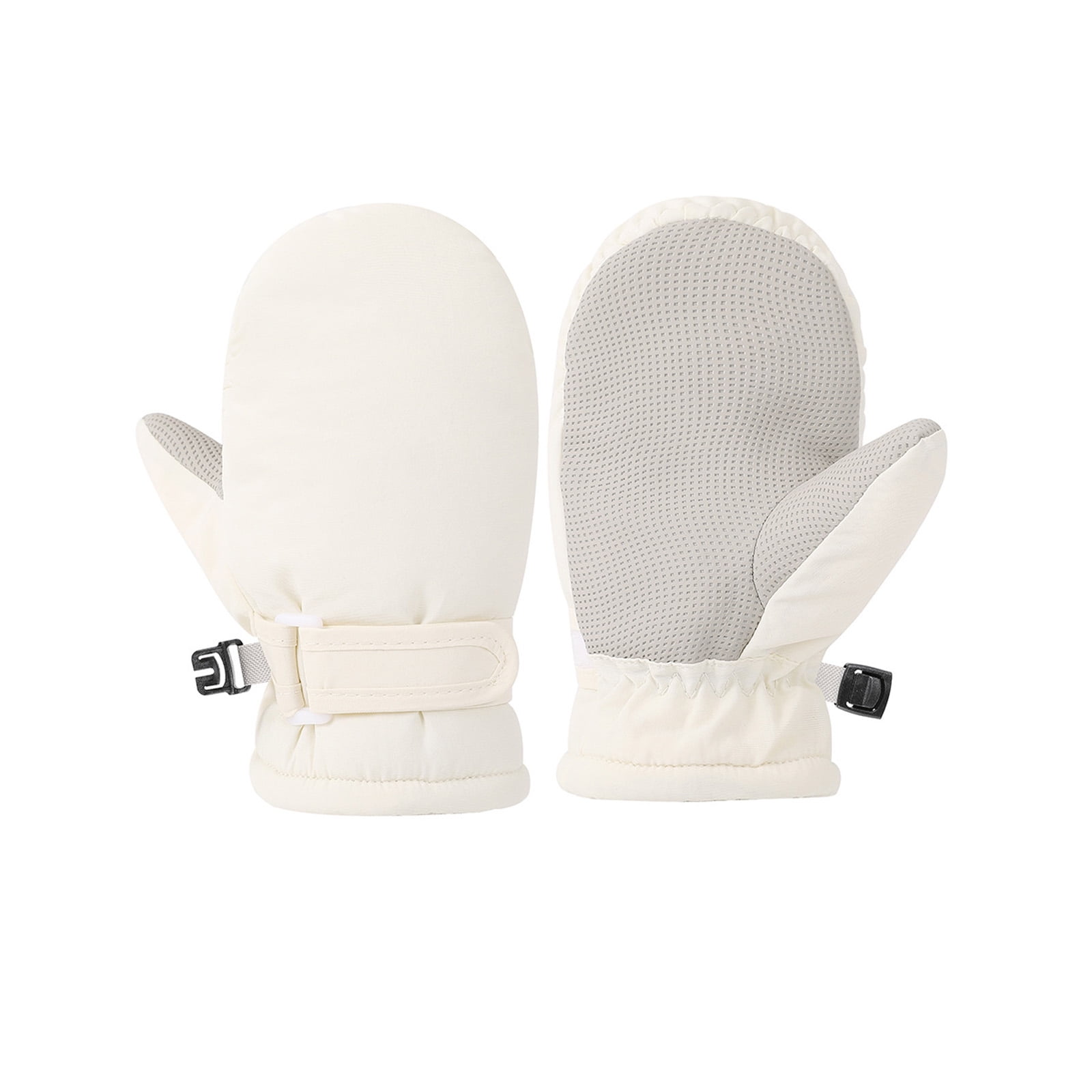 1 Pair Kids Cold Weather Ski Mittens Thermal Lining Tear Resistant ...