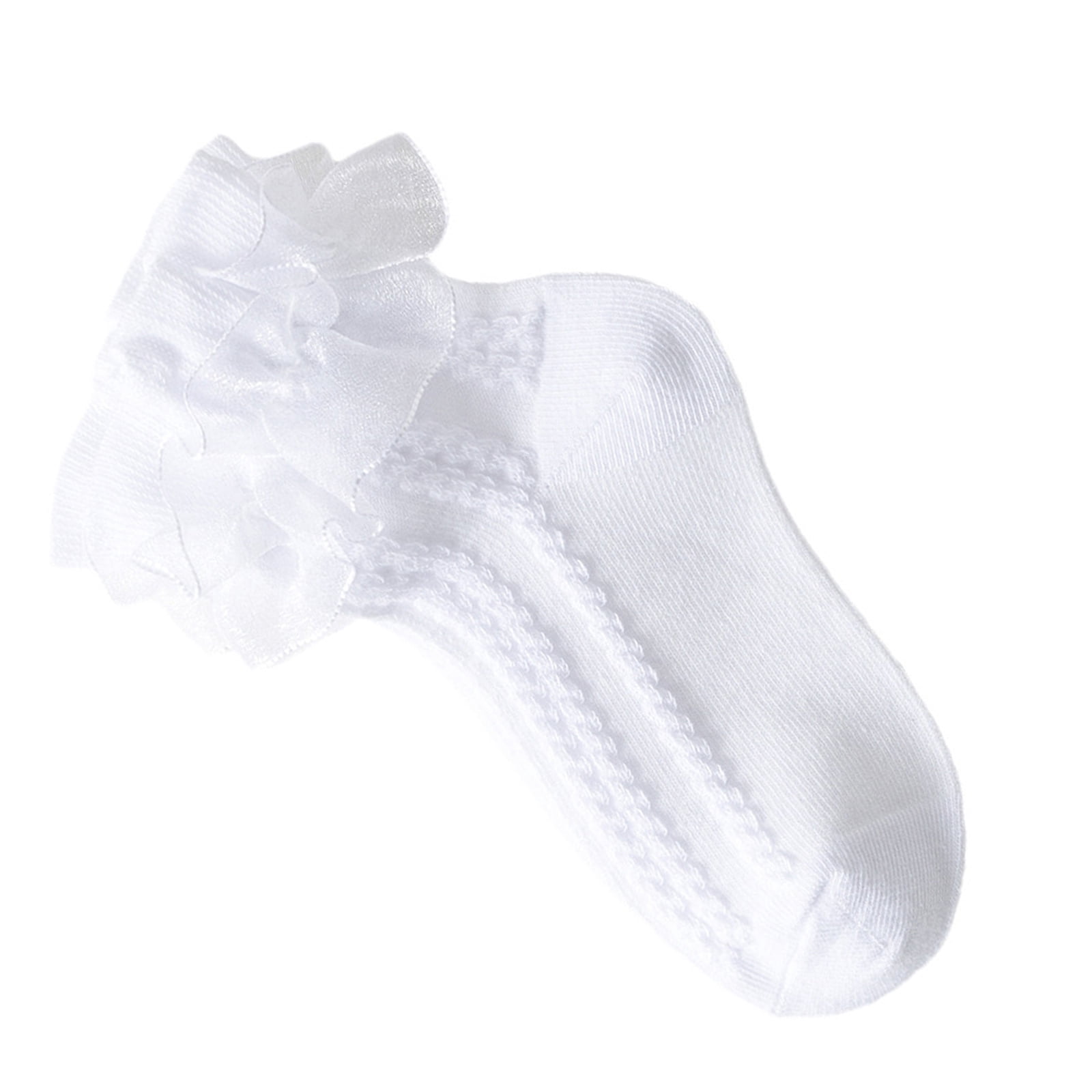 1 Pair Kids Lace Socks Cotton Breathable Short Ankle Socks Offer ...
