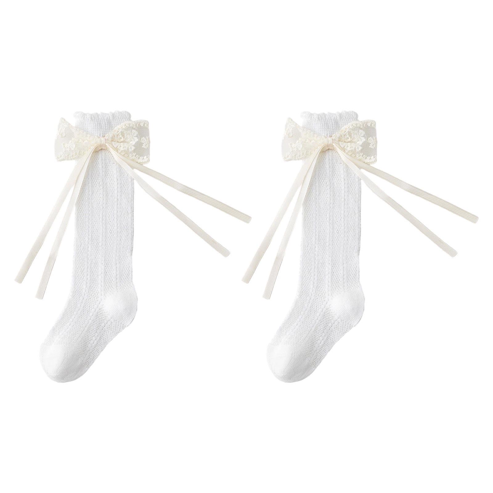 1 Pair Kids Socks Soft Combed Cotton Baby Stockings Seamless Design ...