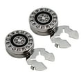 1 Pair Korean Styles Button Covers Rhinestones Cufflinks Round Cuff ...