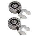 1 Pair Korean Styles Button Covers Rhinestones Cufflinks Round Cuff ...