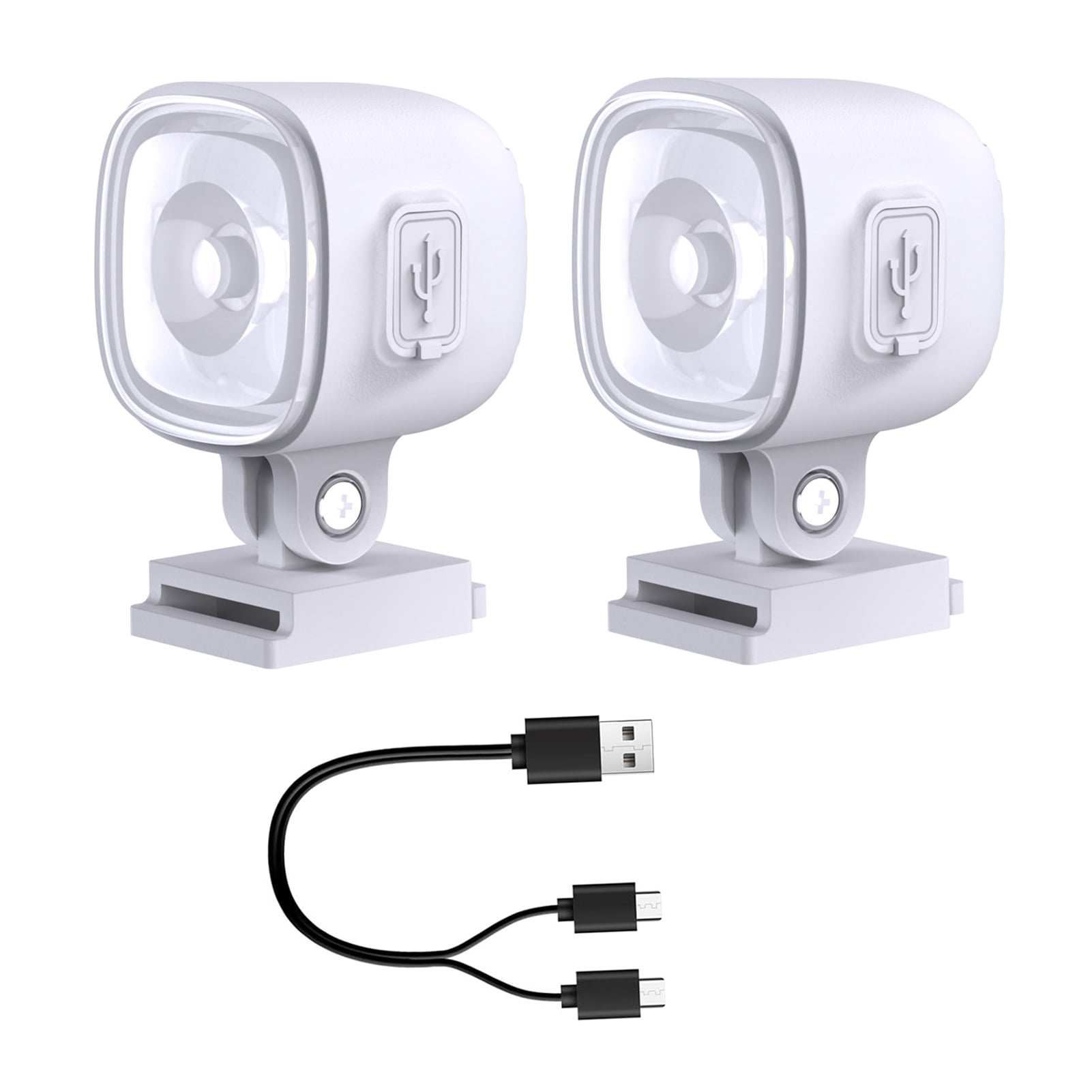 1 Pair LED Shoe Lights Rechargeable Headlights Waterproof High Lumens ...