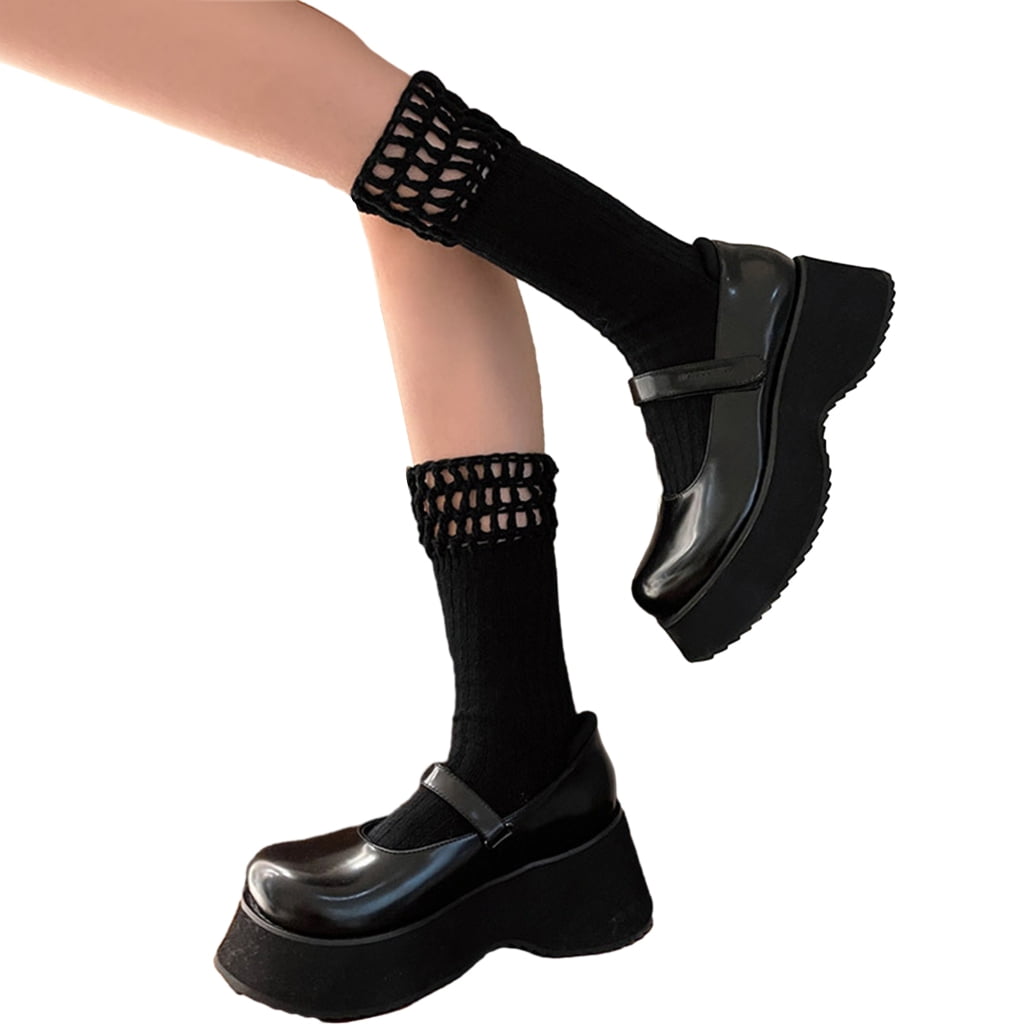 1 Pair Lace Ruffle Socks Socks Breathable Lolitas Socks Cotton Womens ...