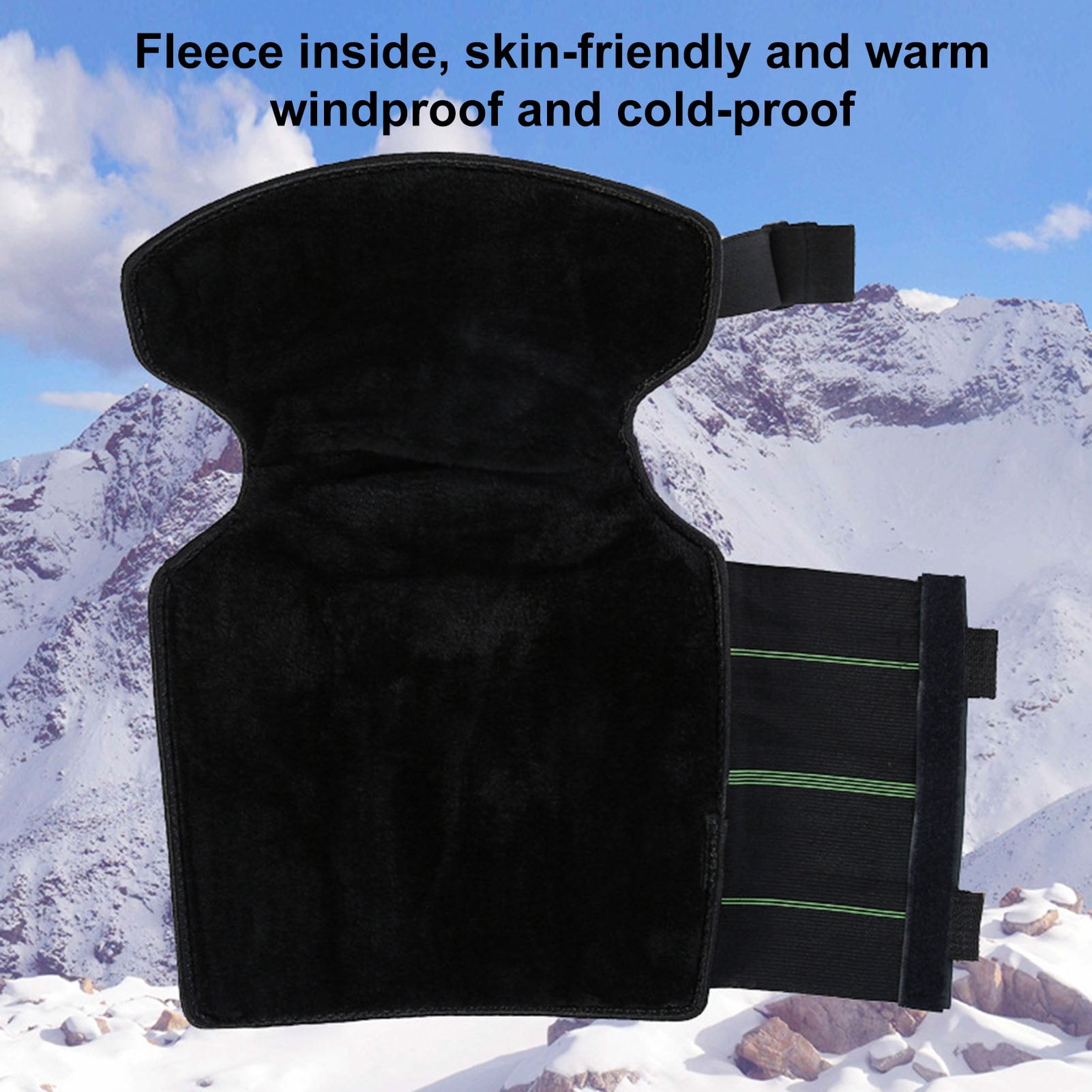 1 Pair Leg Braces Legs Warmers Warm Thick Plush Windproof Anti-cold ...