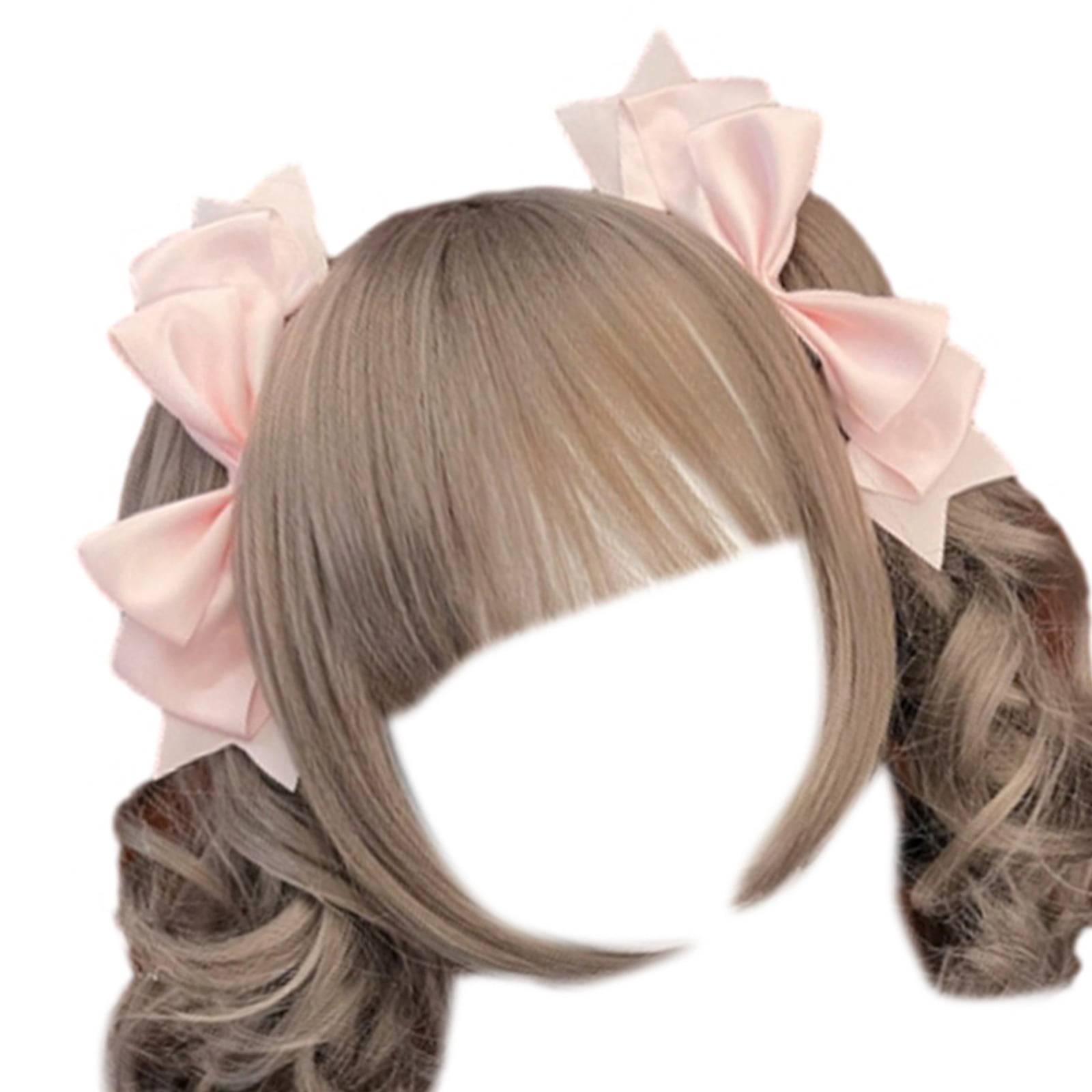 1 Pair Lovely Hairpin with 3D Ribbon Bowknot Beautiful Hair Clip Maid ...