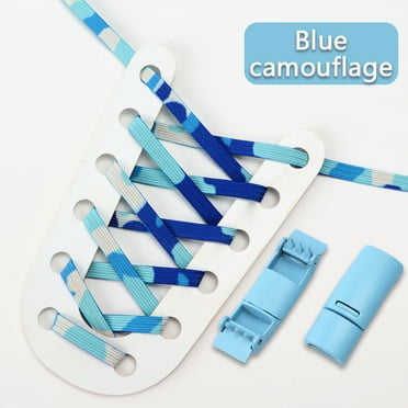 Elastic No Tie Shoelaces Stretch Tieless Shoe Laces with Lock Device ...