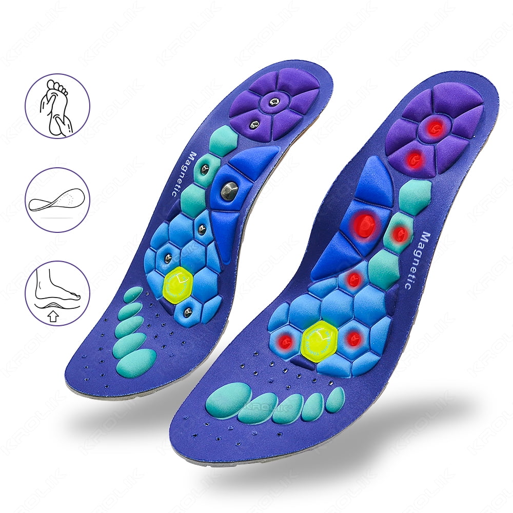 1 Pair Magnetic Insoles Massage Inserts Massage Shoes Inserts Footwear ...