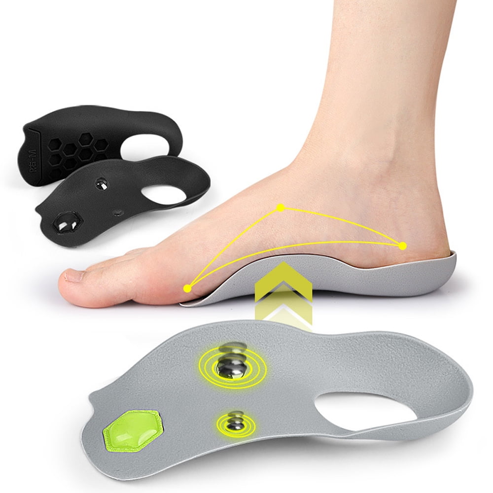 1 Pair Magnetic Orthopedic Insoles Orthotics Flat Sole Pads For Foot ...