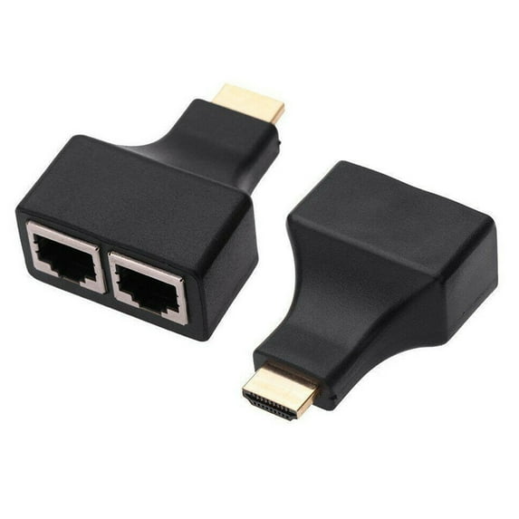 1 Pair Male-Female HDMI Over RJ45 CAT5e CAT6 UTP LAN Ethernet Extender ...
