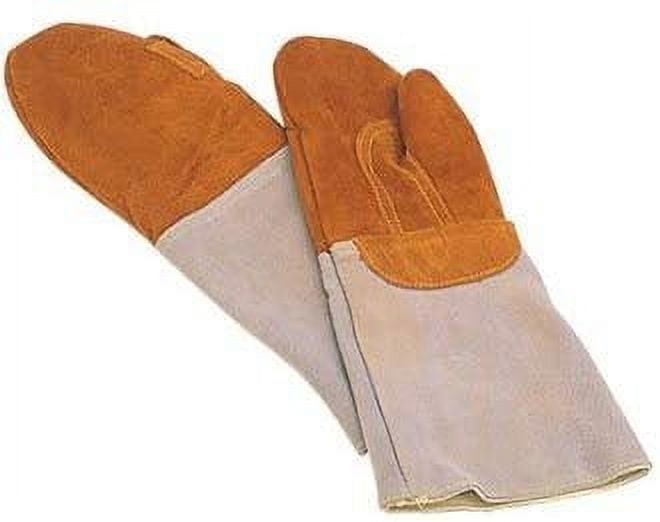 1 Pair Matfer Bakers Oven Glove / Mitt. Heat-Resistant Leather Padded ...
