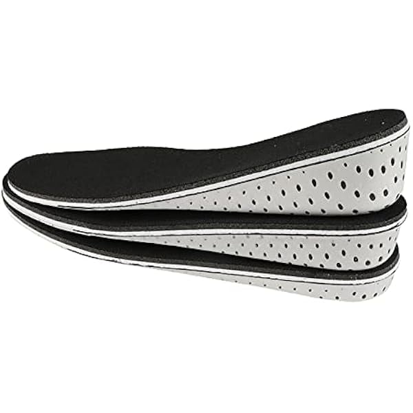 1 Pair Memory Foam Height Increase Insole Full Length Height Increasing ...