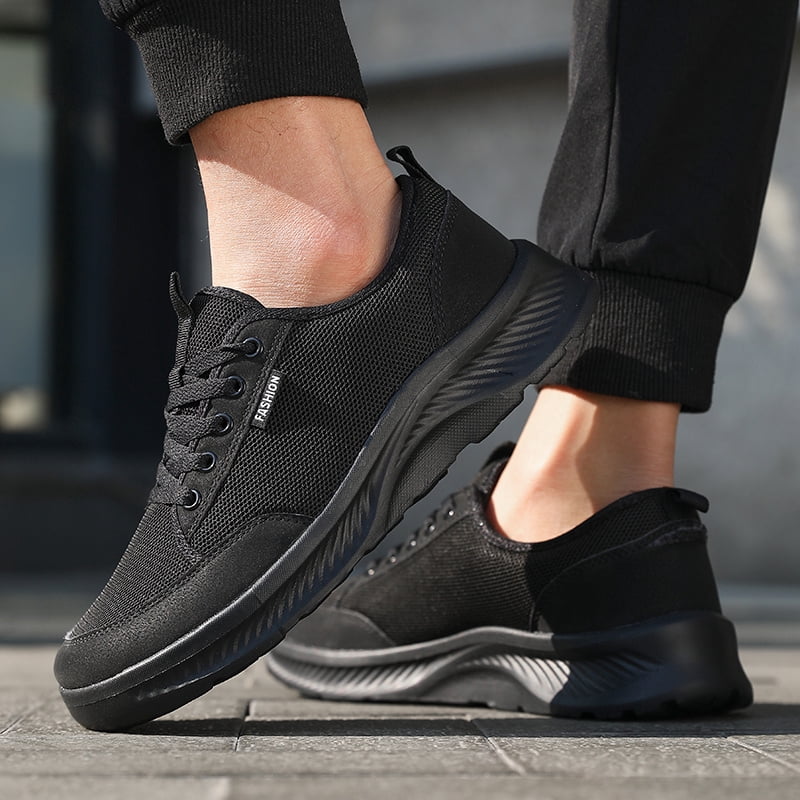 1 Pair Men'S Casual Sports Shoes | Wide Toe Outdoor Solid Color Style ...