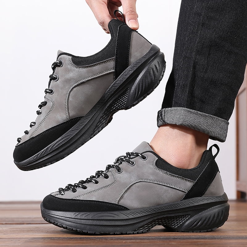 1 Pair Men'S Hiking Shoes, Wide-Toe Outdoor Brogue-Style Hiking Shoes ...
