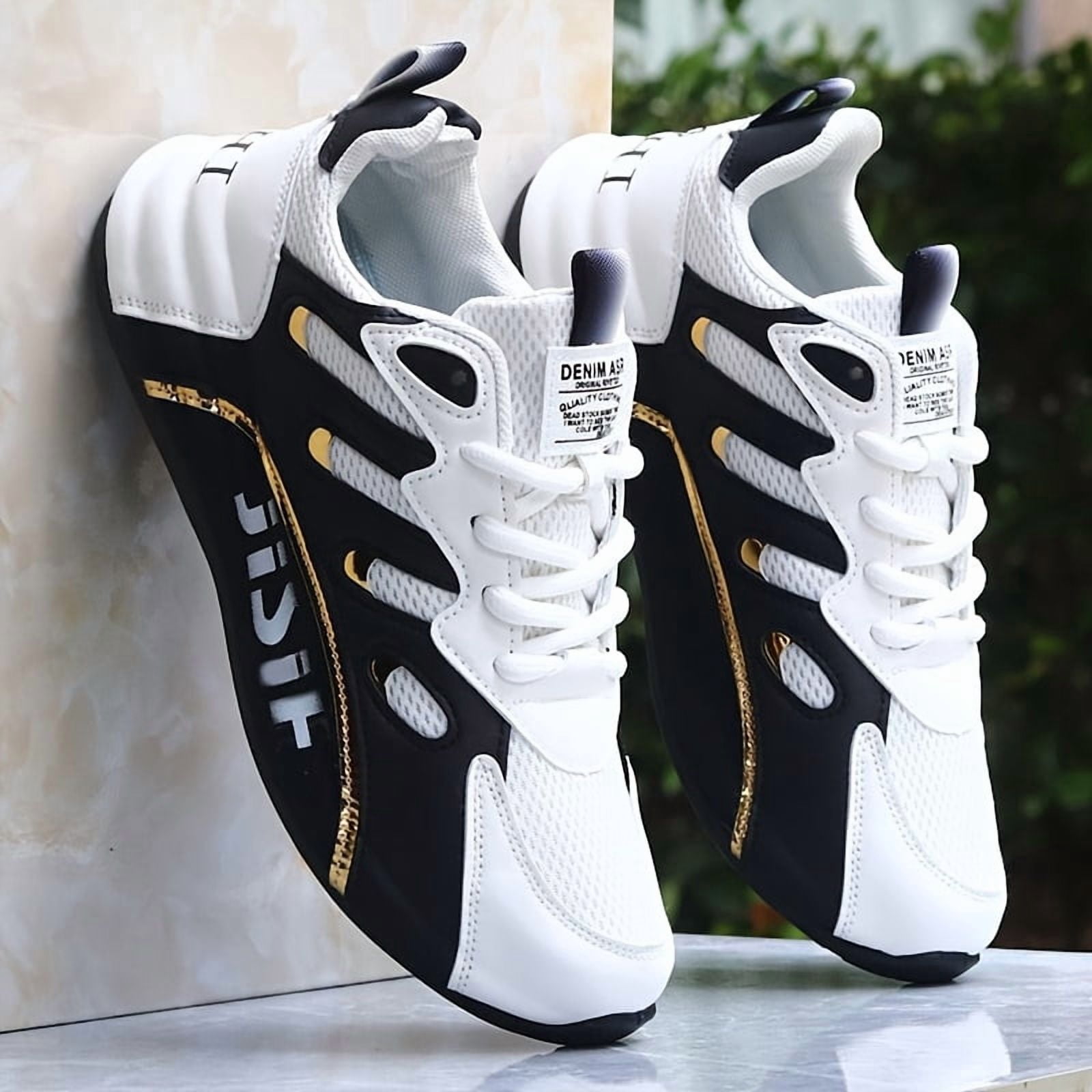 1 Pair Men's Low-Top Training Shoes - Breathable PU/ Fabric Upper, All ...