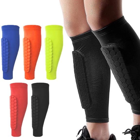 1-Pair Mens Honeycomb Calf Compression Sleeves, Durable Breathable ...