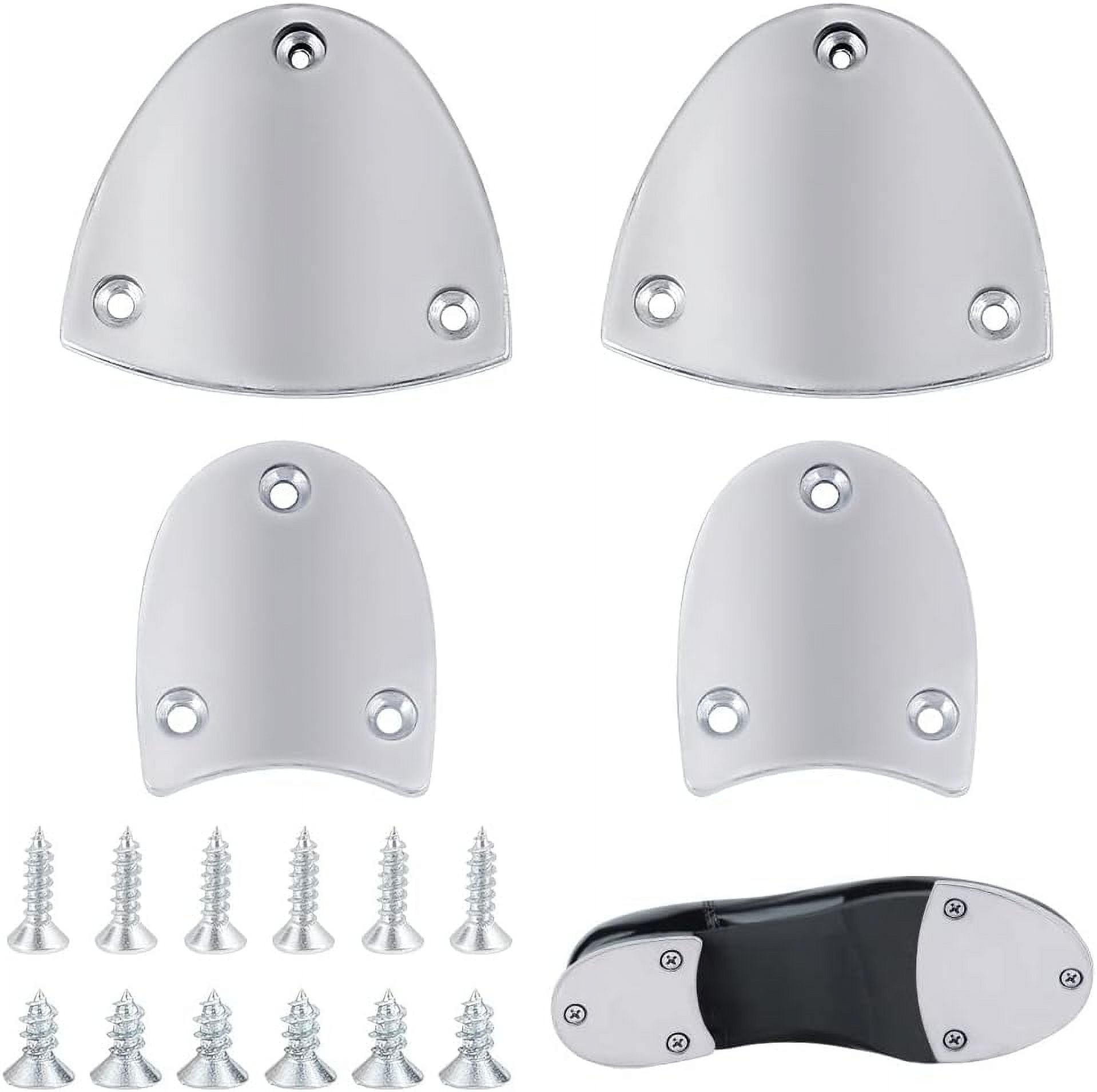 1 Pair Metal Heel Plates Sole Heel Guard Repair Pads Heel Replacement ...