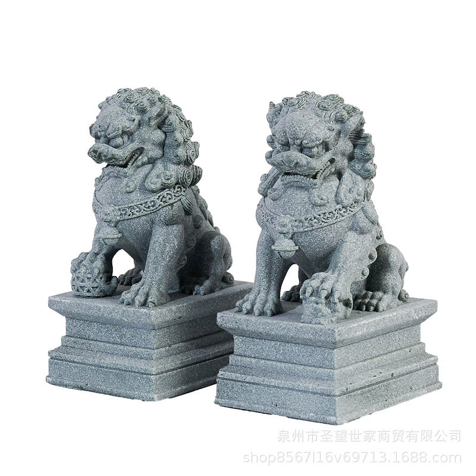 1 Pair Mini Lion Statue Decorative Micro Landscape Lion Sculpture ...