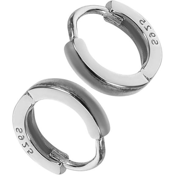 1 Pair Mini Silver Hoop Earrings for Women Tiny Studs for Sensitive ...