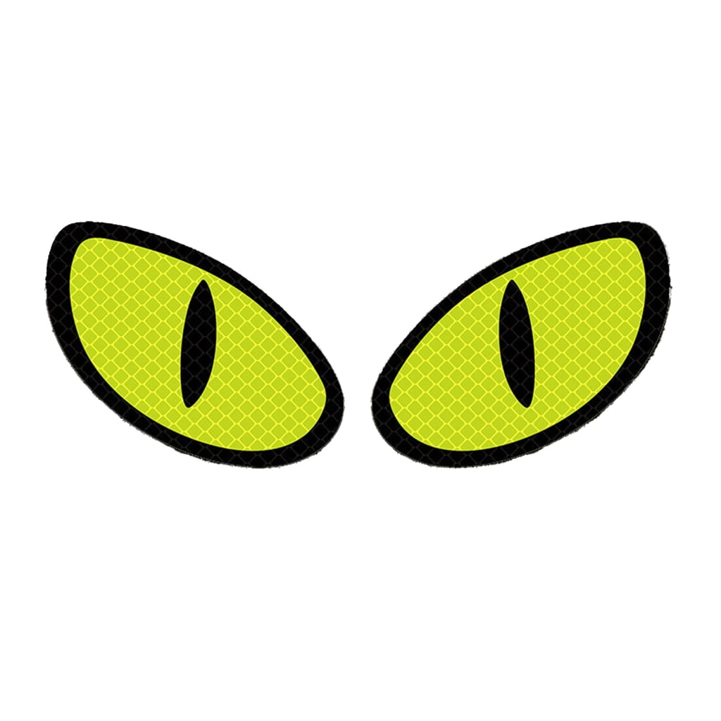 1 Pair Motorcycle Car Devil Eye Reflector Stickers Decoration Scooter ...