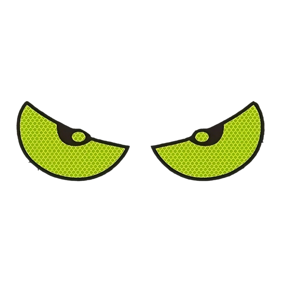 1 Pair Motorcycle Car Devil Eye Reflector Stickers Front Rear ...